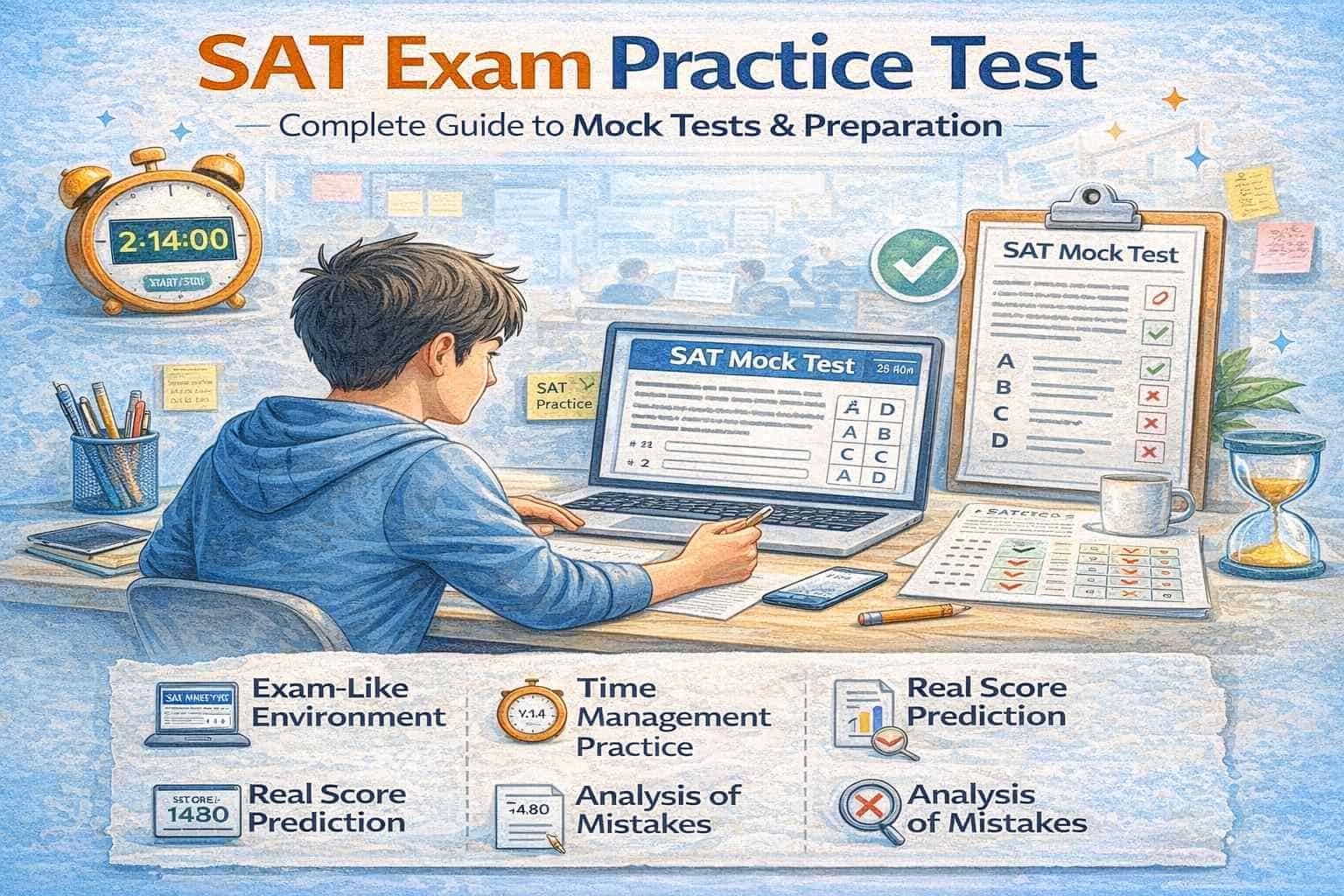 SAT Exam Practice Test 2026: Free Mocks & Preparation Tips